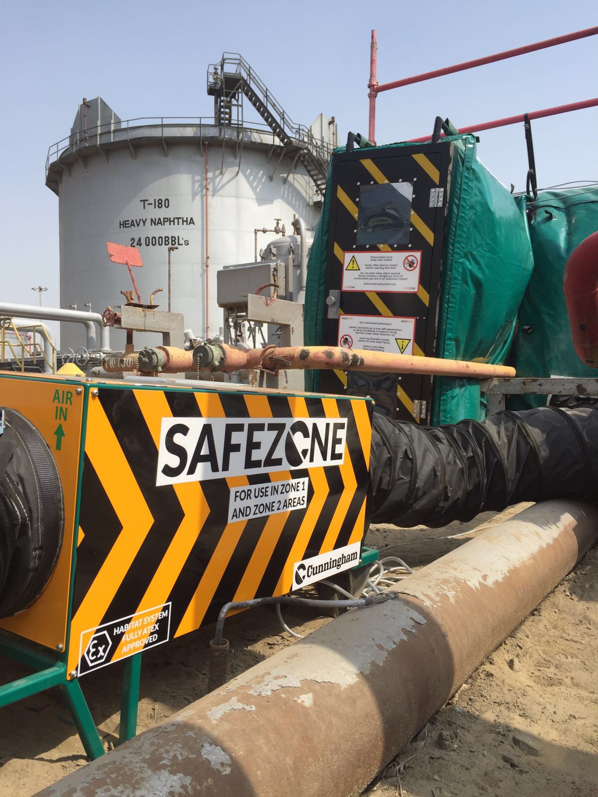 Atex certified hot work habitat | pressurized rooms | Cunningham